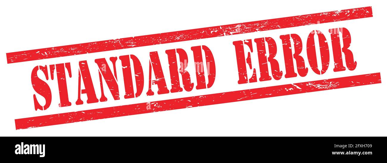 Standard error stamp hi-res stock photography and images - Alamy