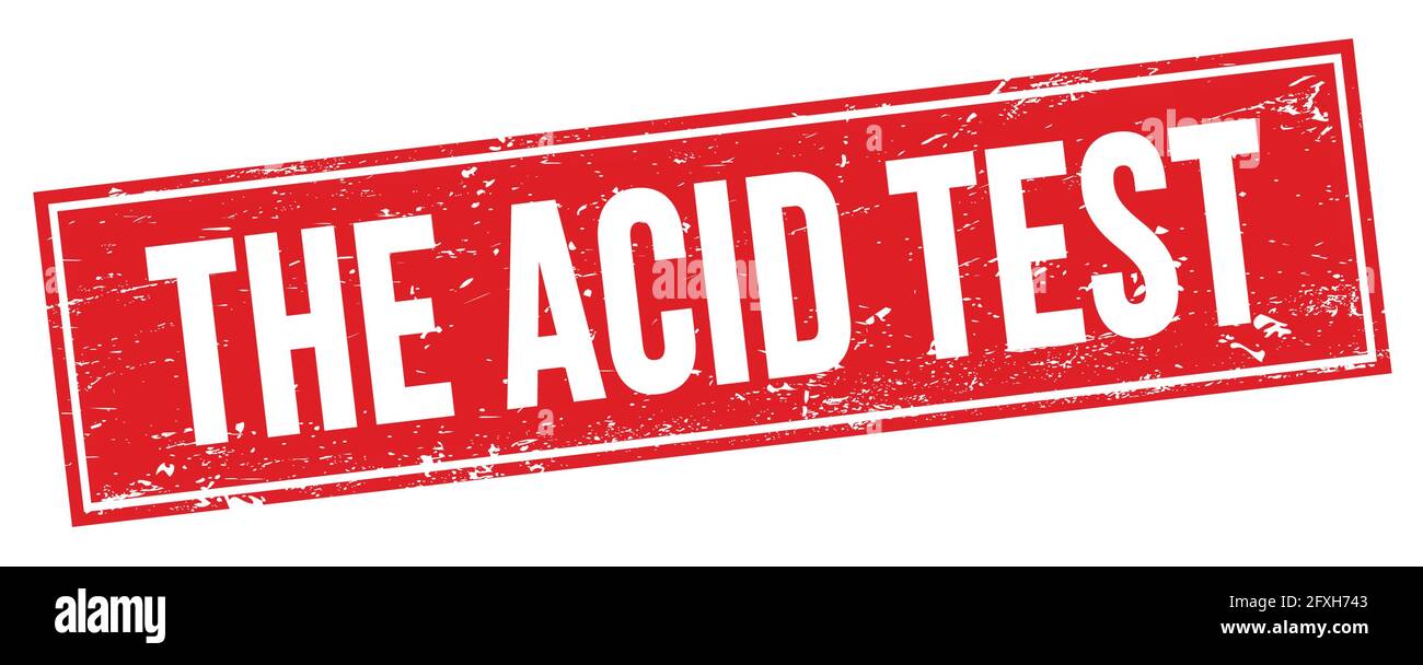 The acid test stamp hi-res stock photography and images - Alamy