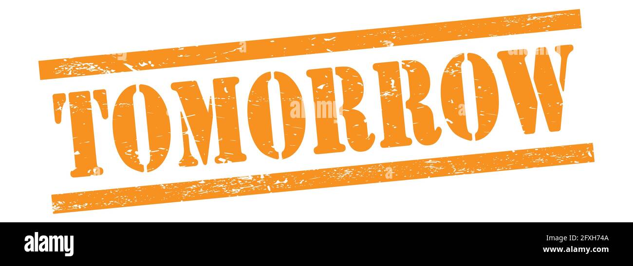 Tomorrow stamp Cut Out Stock Images & Pictures - Alamy