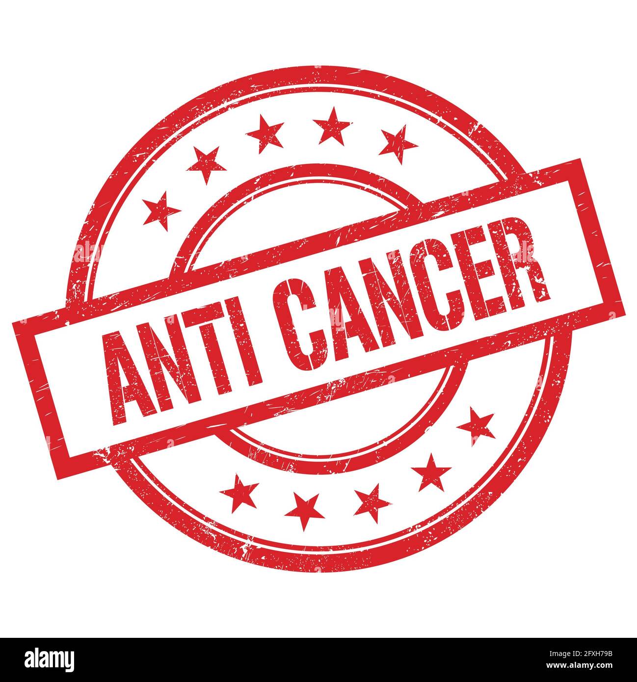 ANTI CANCER text written on red round vintage rubber stamp Stock Photo ...