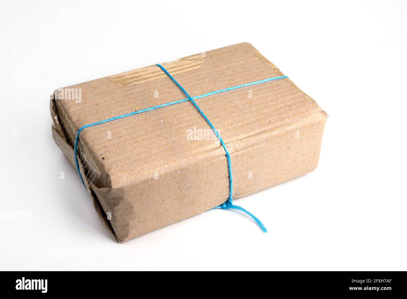 Package made from Corrugated Cardboard Wrapping Paper Stock Photo - Alamy