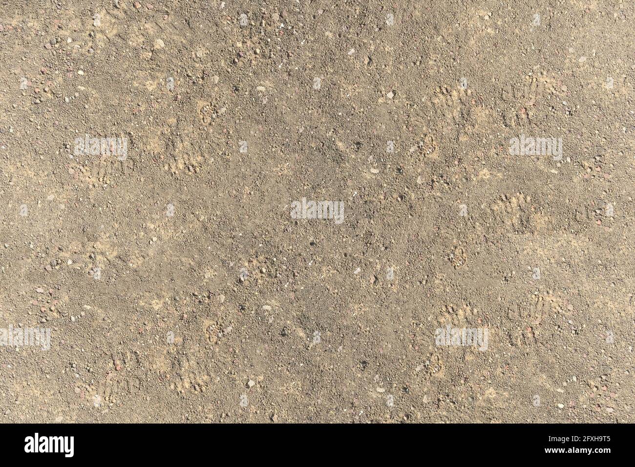 Ground texture - close-up of a fragment of brown compact and stony ...