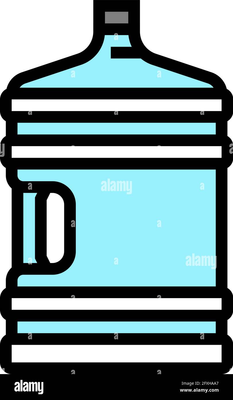 water bottle for prepare coffee color icon vector illustration Stock ...