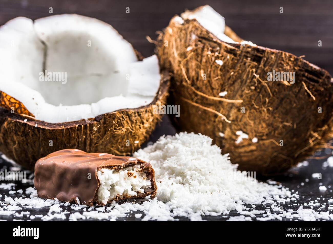 Coconut chocolate bar hi-res stock photography and images - Alamy
