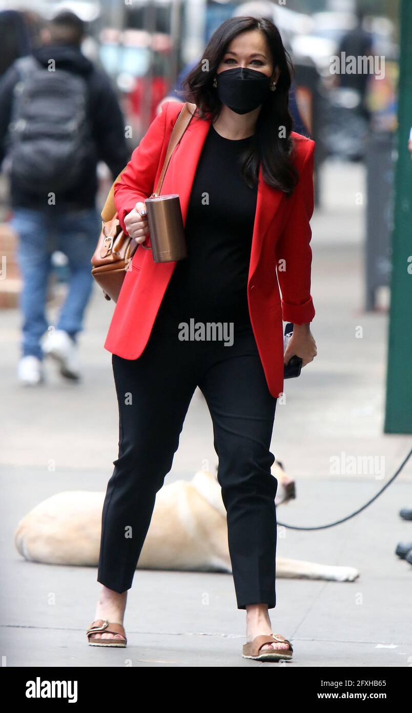 New York, NY, USA. 26th May, 2021. Eva Pilgrim seen arriving at ABC ...