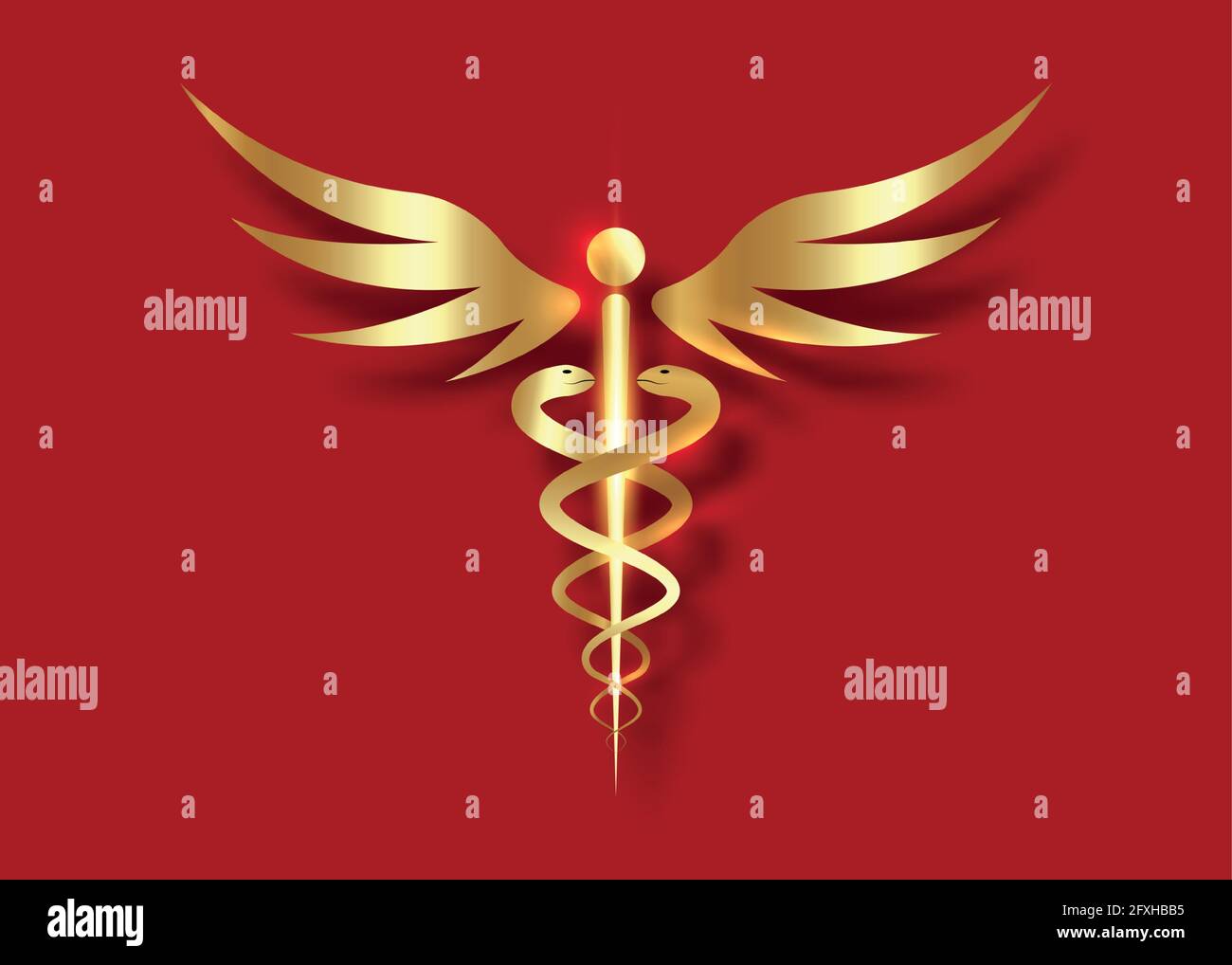 Medical Logos Snake Red