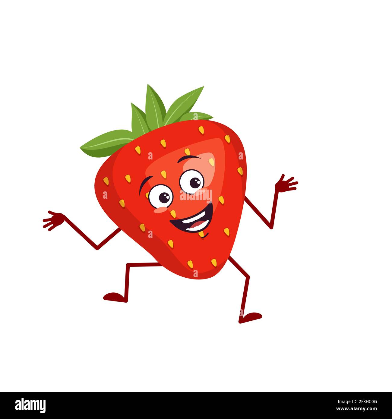 Cartoon Strawberry Face
