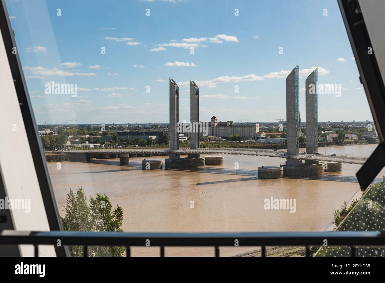 FRANCE. GIRONDE (33), BORDEAUX, LIFT BRIDGE CHABAN DELMAS (ARCHITECTS ...