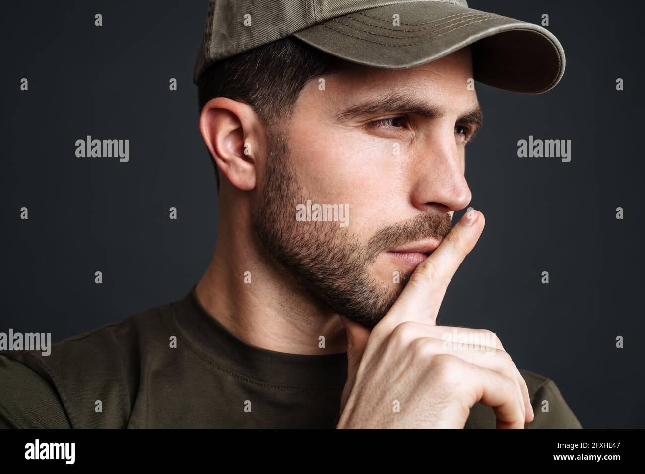 Young soldier thinking hi-res stock photography and images - Alamy