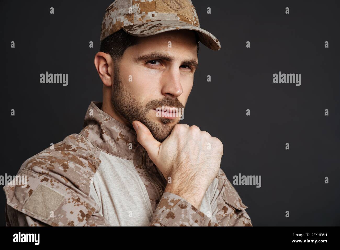 Serious military man looking camera hi-res stock photography and images ...