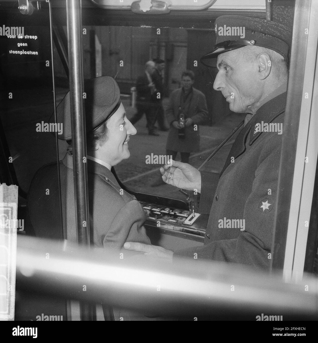 Female streetcar drivers receive instructions, November 2, 1961 ...