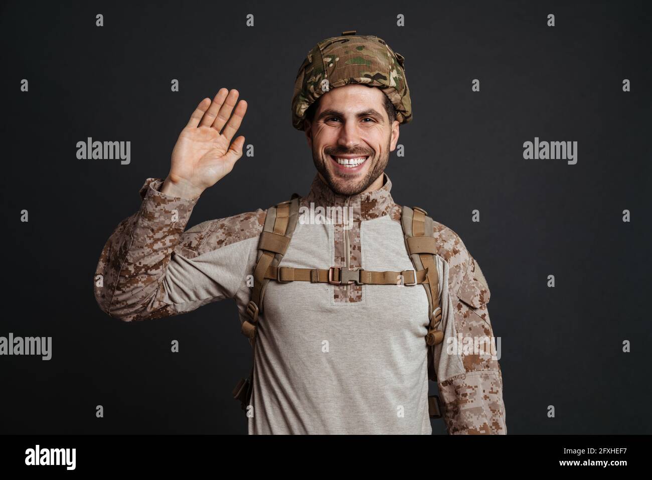 Black soldier wearing helmet hi-res stock photography and images - Alamy