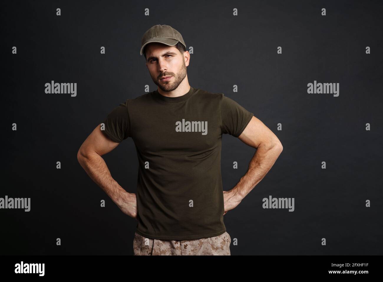 Serious military man looking camera hi-res stock photography and images ...