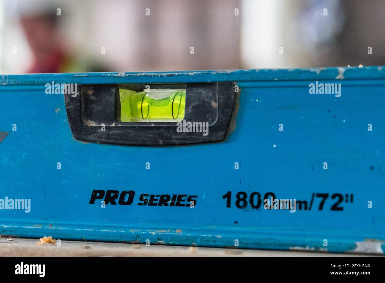 Spirit Level in Action Stock Photo - Alamy