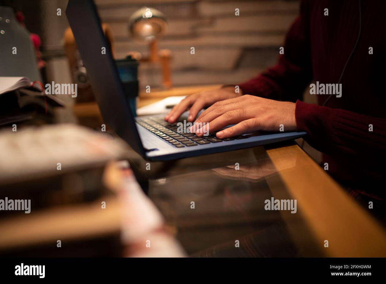 Office man desk close up hi-res stock photography and images - Alamy