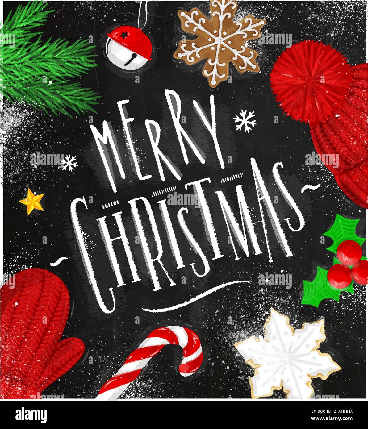 Christmas Party Chalkboard Art