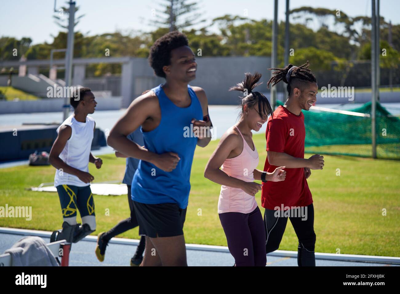 Teen running track hi-res stock photography and images - Alamy