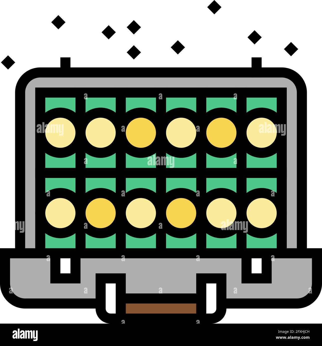 money case of mafia video game color icon vector illustration Stock ...