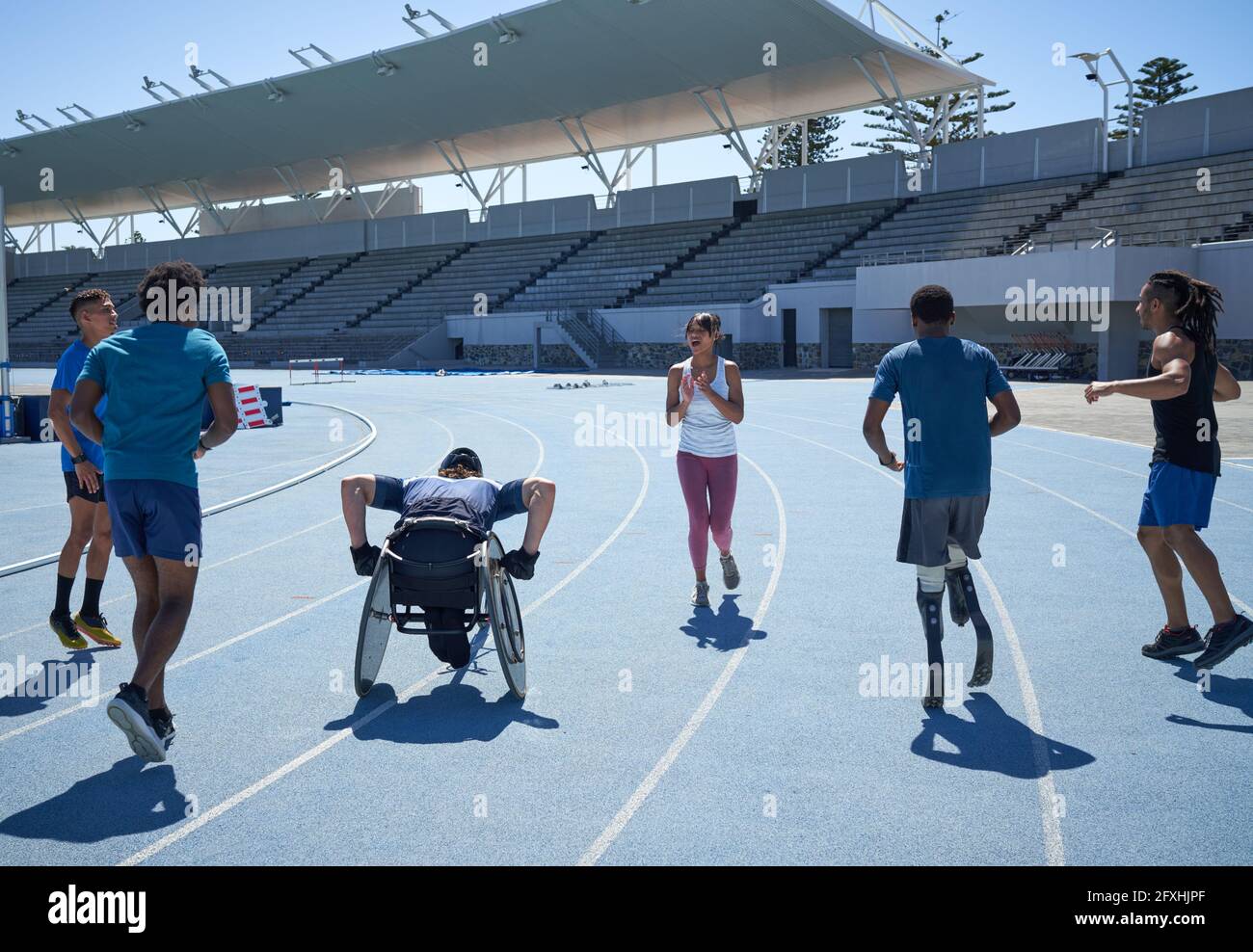 Warm up track hi-res stock photography and images - Alamy