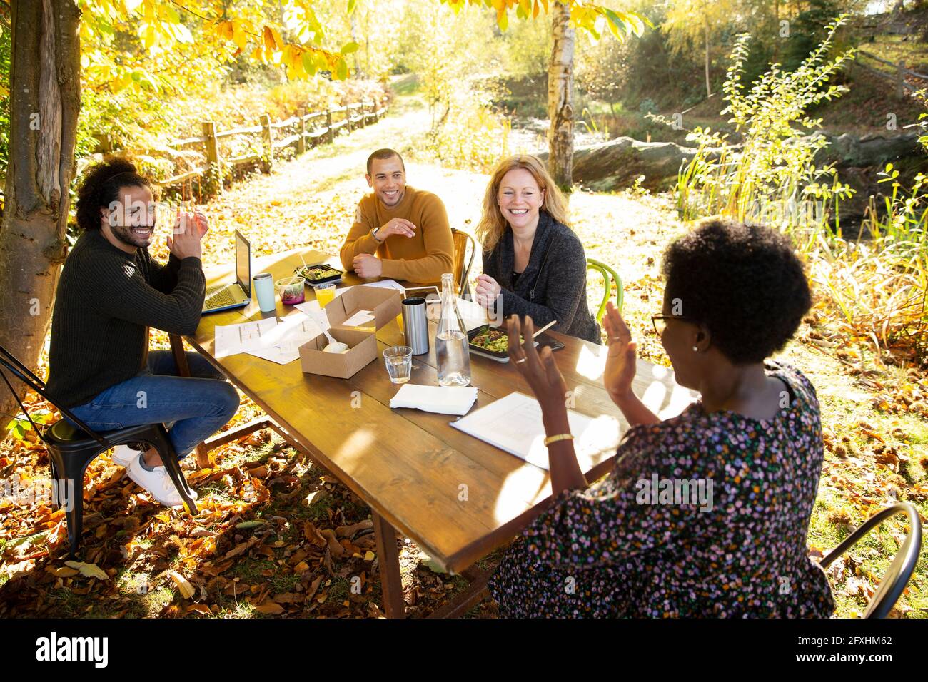 People eating table black and white hi-res stock photography and images ...