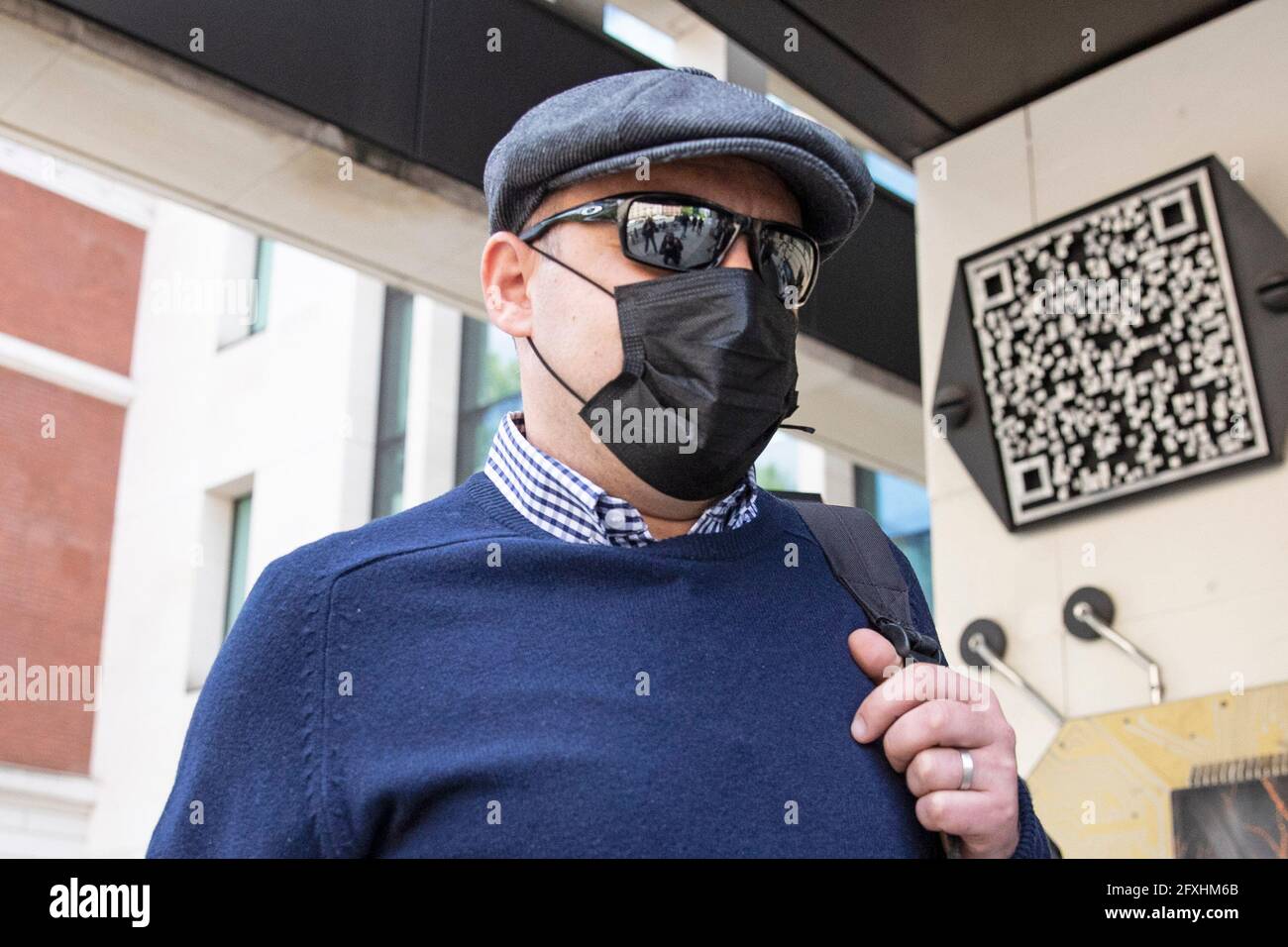 Police officer Deniz Jaffer arrived at court on the 27th of May 2021 ...