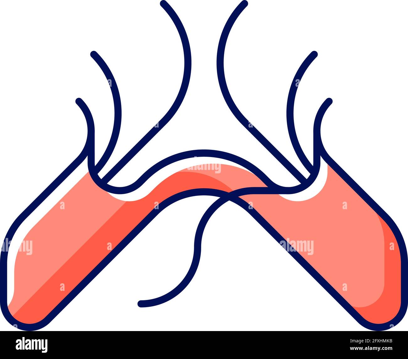 Damaged wire RGB color icon Stock Vector Image & Art - Alamy