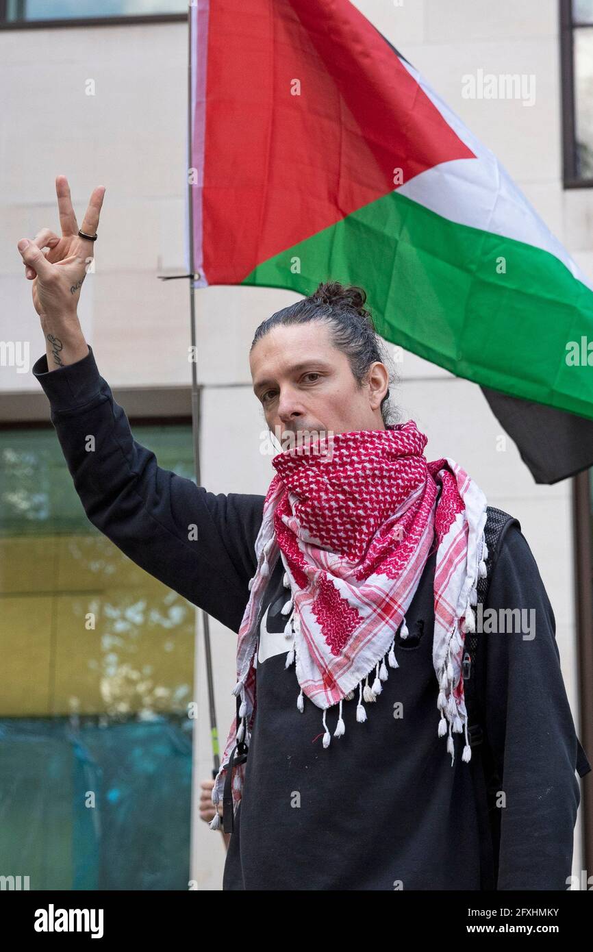 Pro Palestine activist Richard Barnard, 48 arrives at Westminster ...