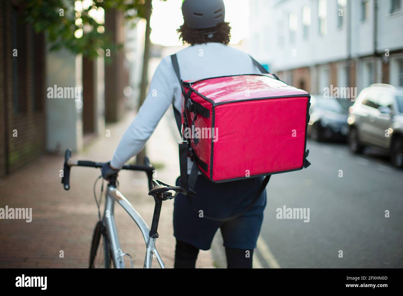 Bike messenger city helmet hi-res stock photography and images - Alamy