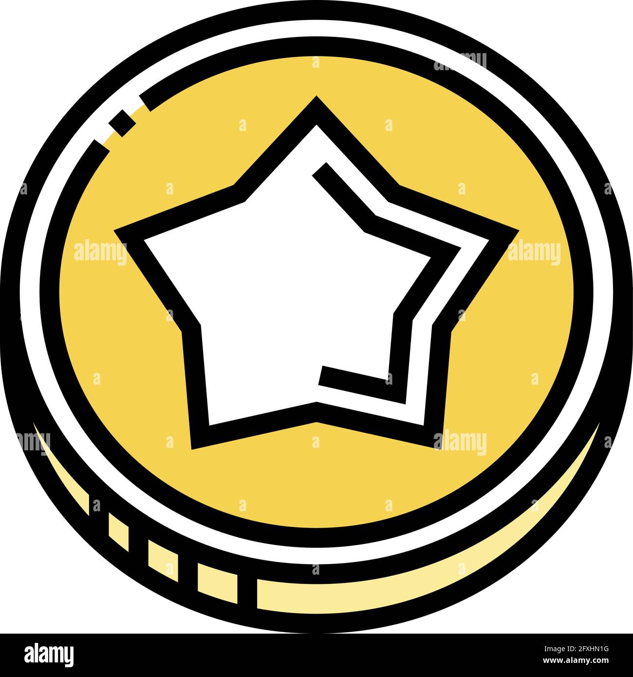 coin gambling game prize color icon vector illustration Stock Vector ...