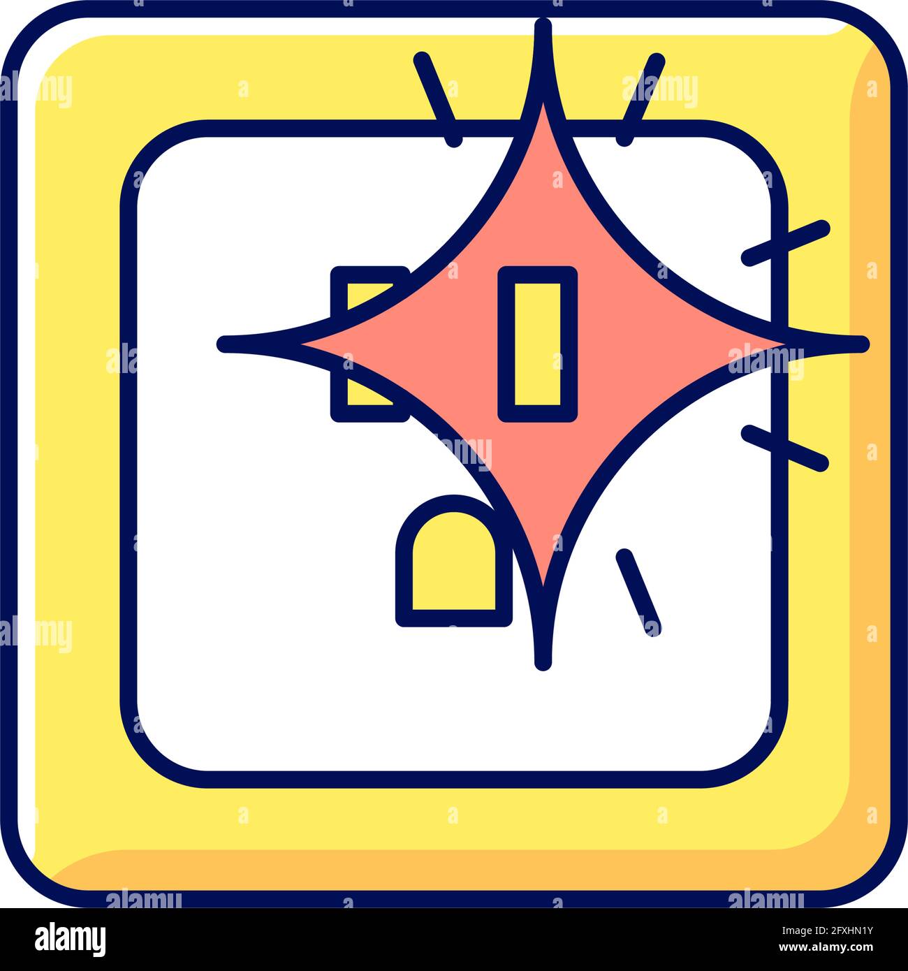 Sparking outlet RGB color icon Stock Vector Image & Art - Alamy