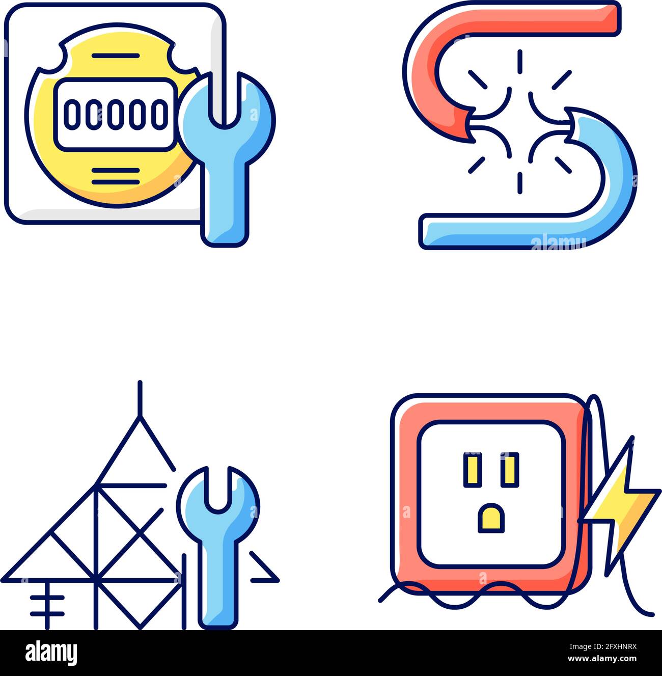 Wiring replacement Stock Vector Images - Alamy