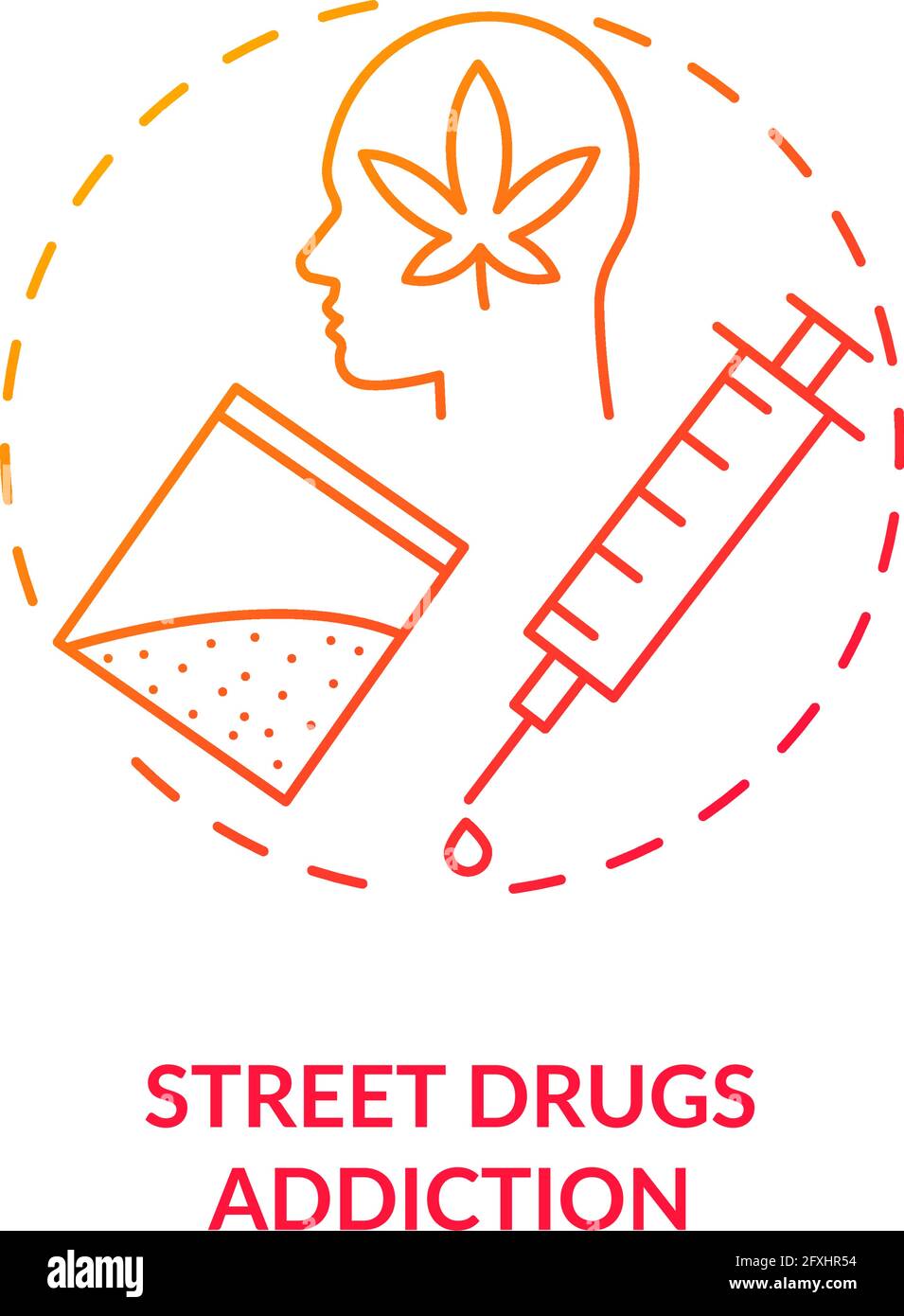 Street drugs addiction concept icon Stock Vector Image & Art - Alamy