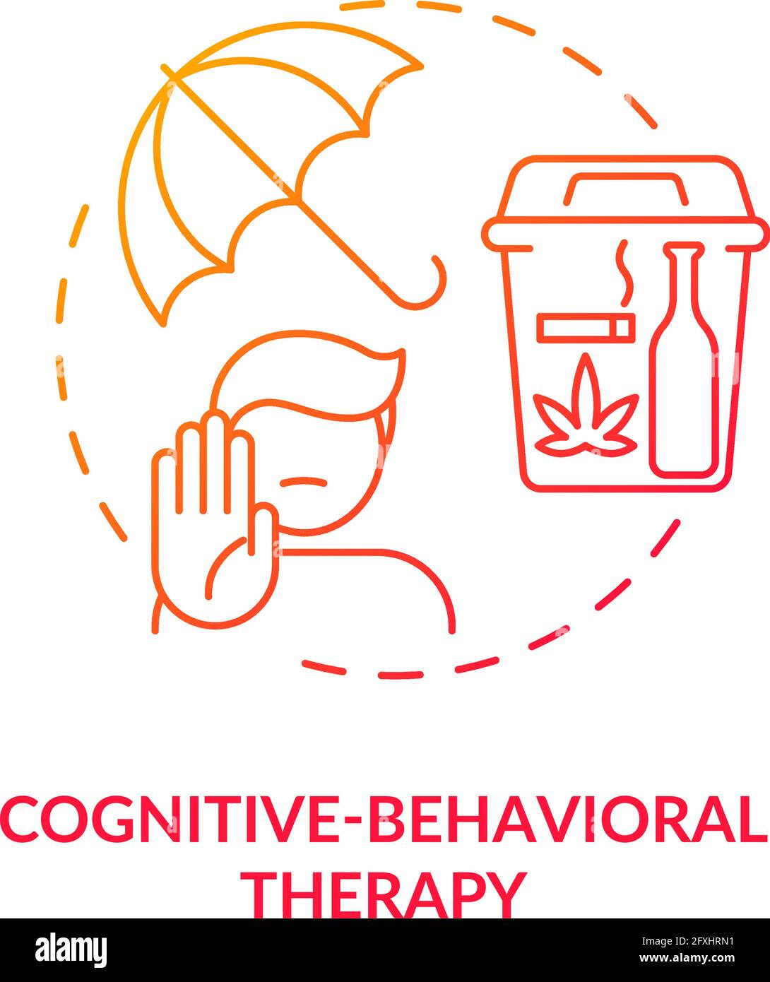 Cognitive behavioral therapy concept icon Stock Vector Image & Art - Alamy