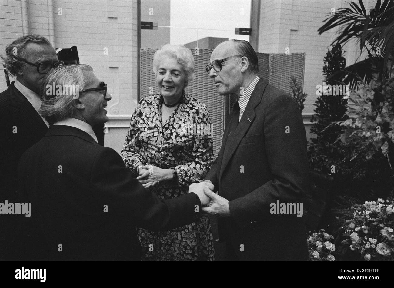 Alderman Verhey with wife and Mayor Polak, September 11, 1978, farewell ...