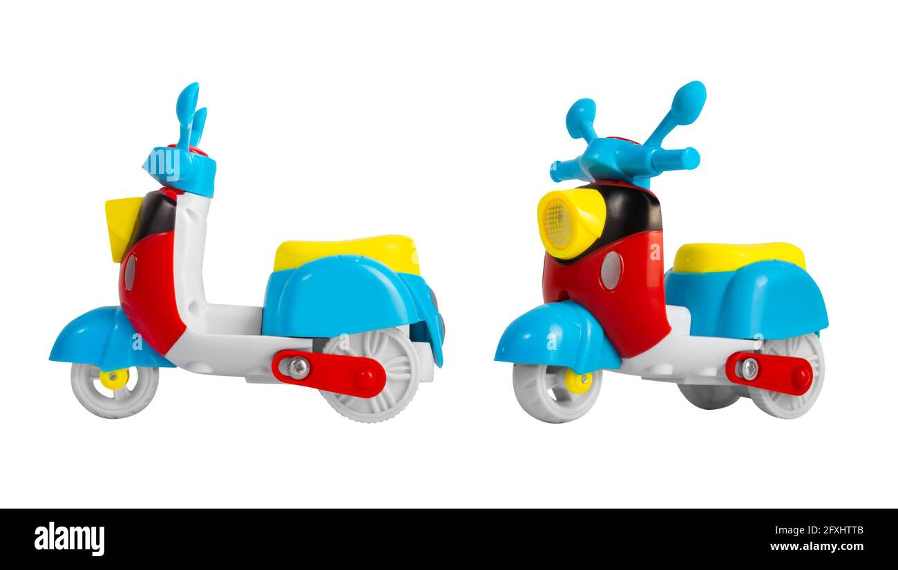 Antique toy scooter Cut Out Stock Images & Pictures - Alamy
