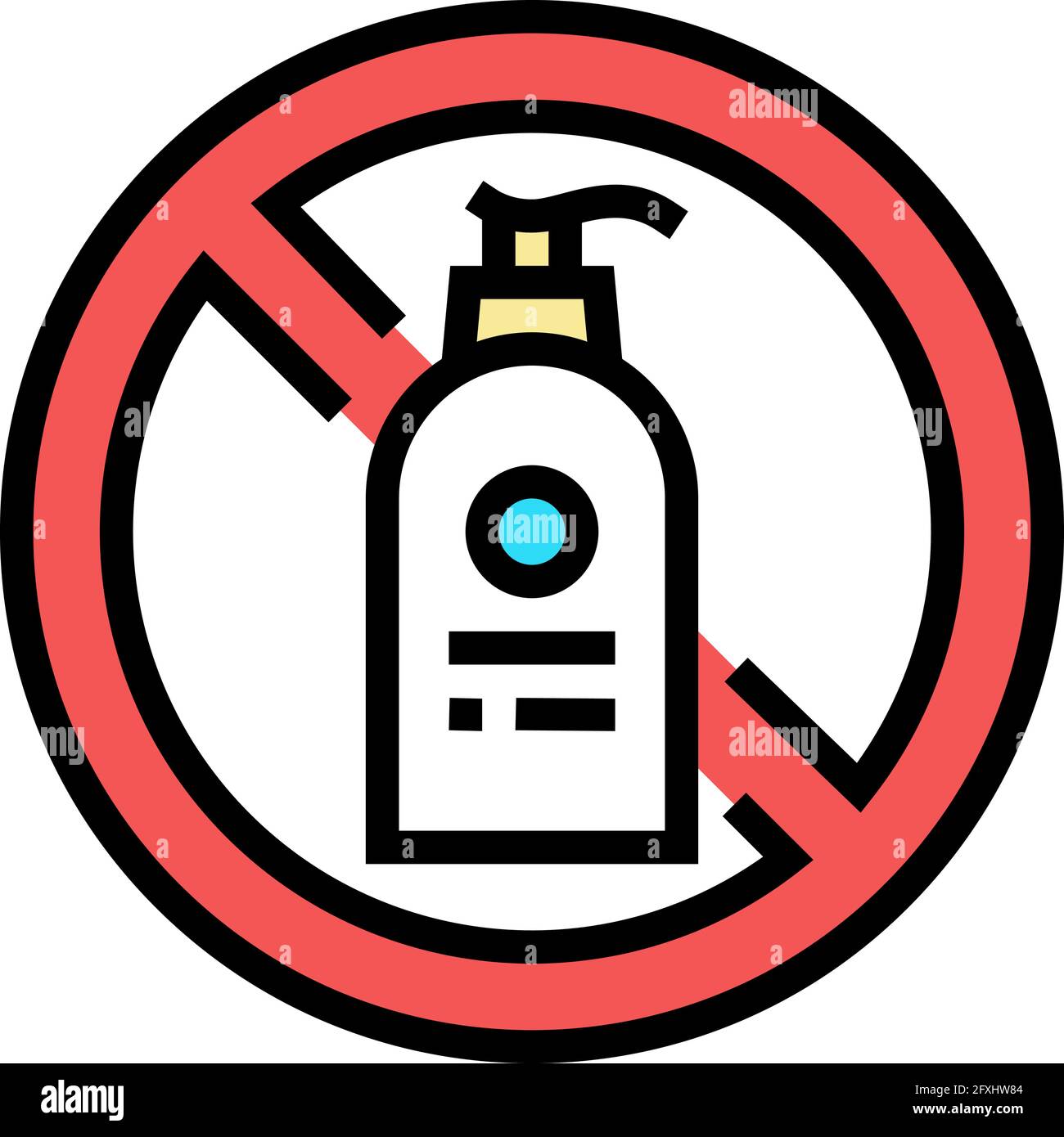 stop using liquid soap color icon vector illustration Stock Vector ...
