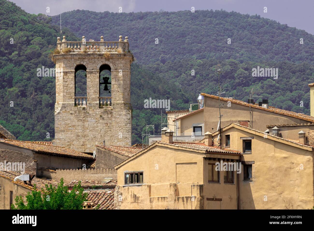old stone church in spain Stock Photo - Alamy