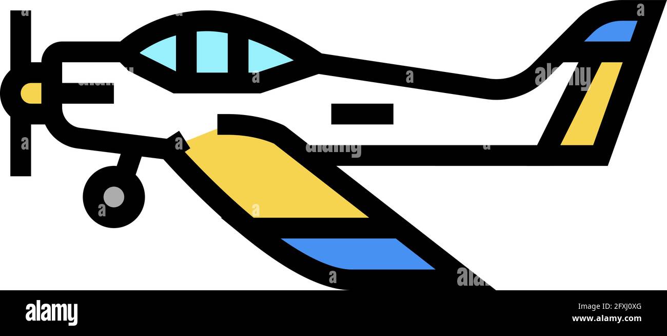 airplane flight school color icon vector illustration Stock Vector ...
