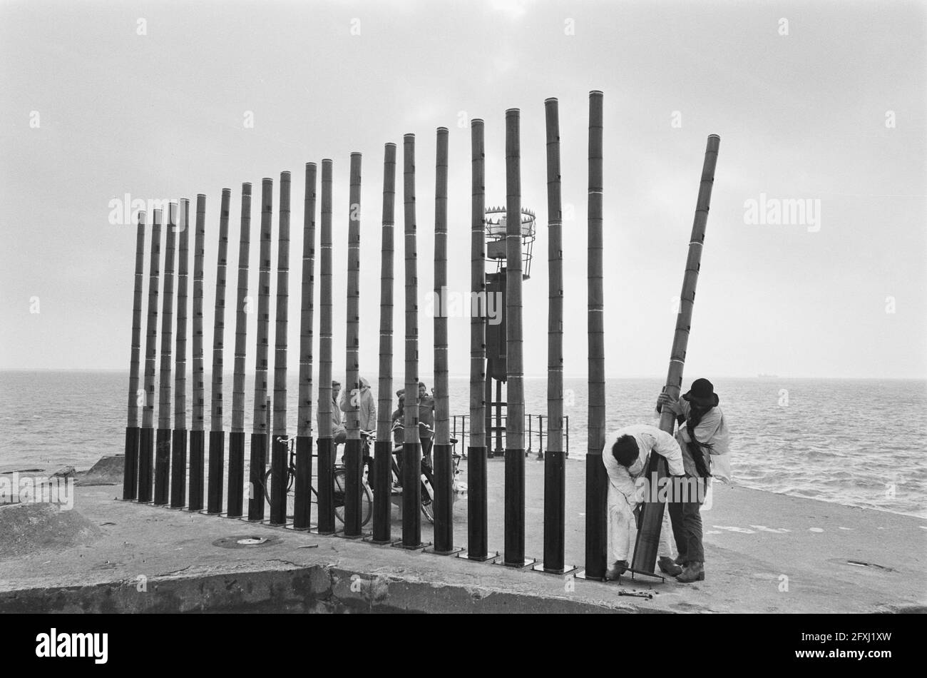 Wind organ on boulevard in Flushing restored, October 20, 1976 ...