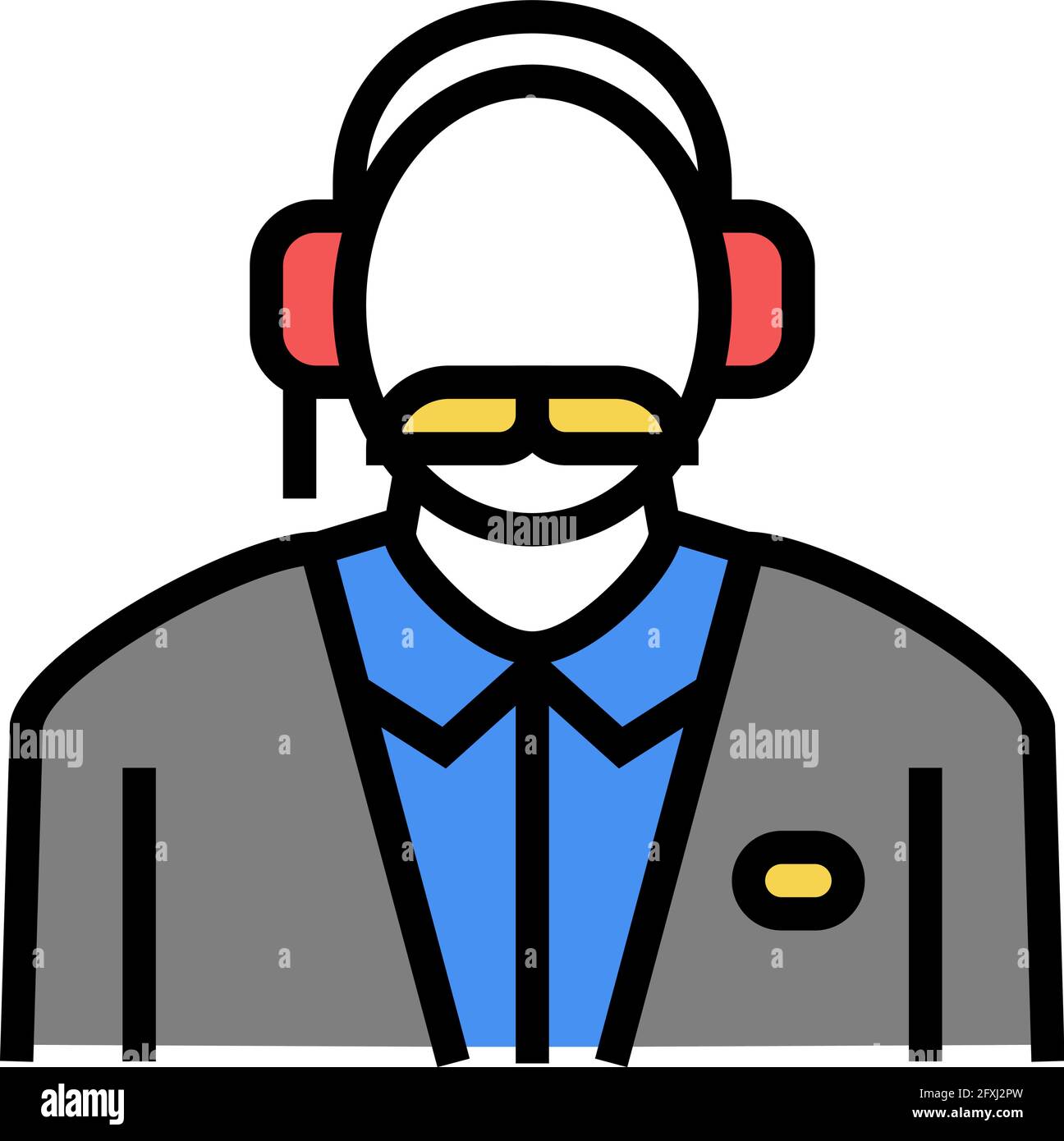 air navigator flight school color icon vector illustration Stock Vector ...