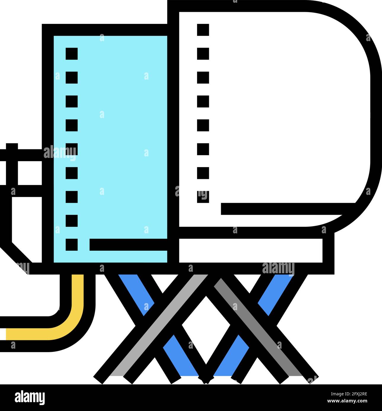 airplane simulator flight school color icon vector illustration Stock ...