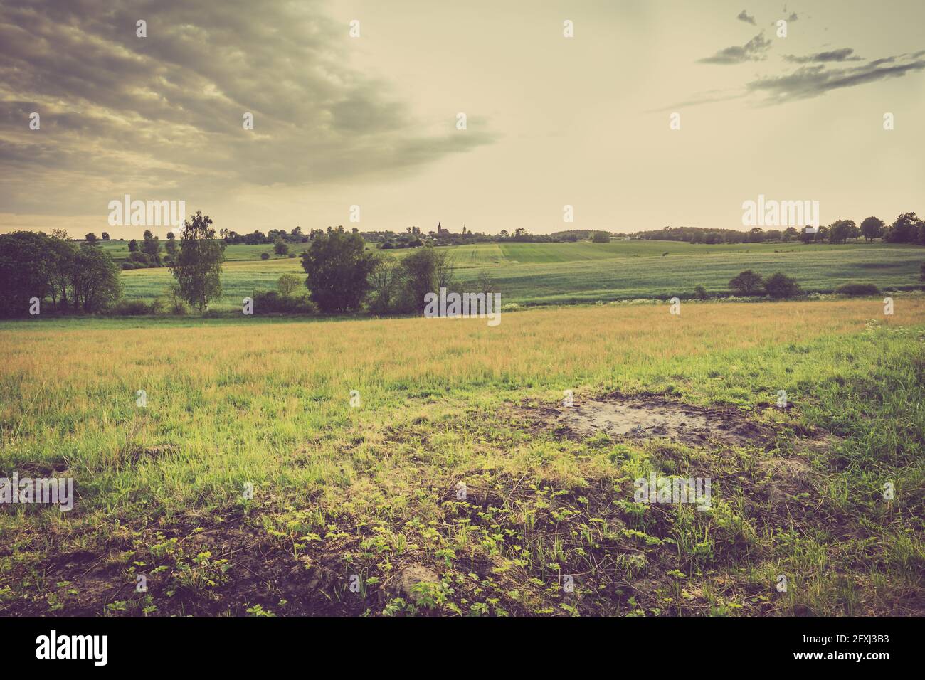 Natural rural area distant village hi-res stock photography and images ...