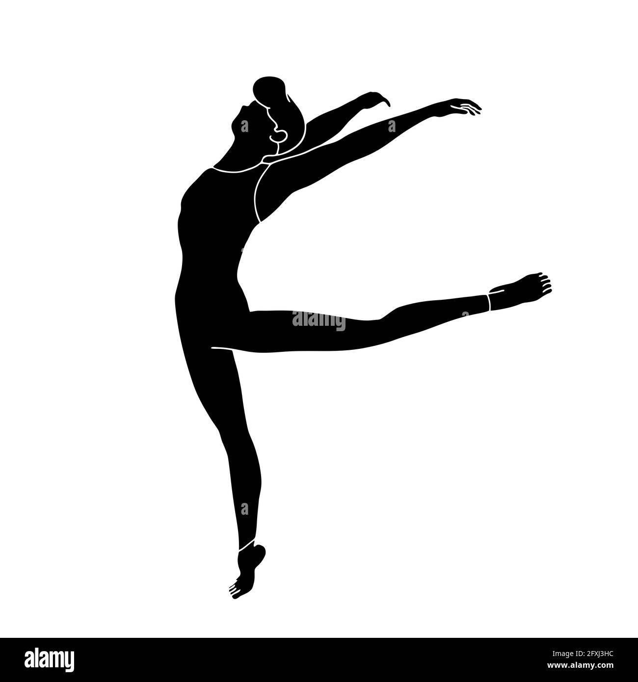 Dancer Pose Silhouette