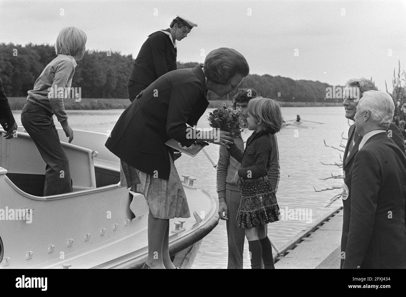 World rowing championships Bosbaan; Princess Beatrix, Claus and child ...