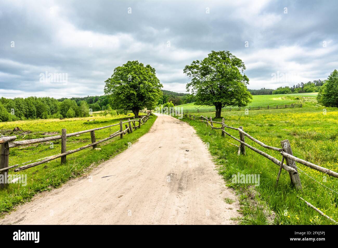 Rural road with farm hi-res stock photography and images - Alamy