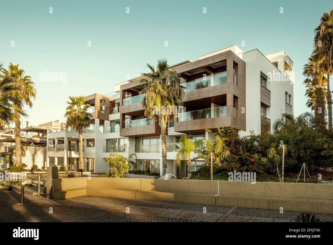 Modern apartment building in Paphos, Cyprus Stock Photo - Alamy