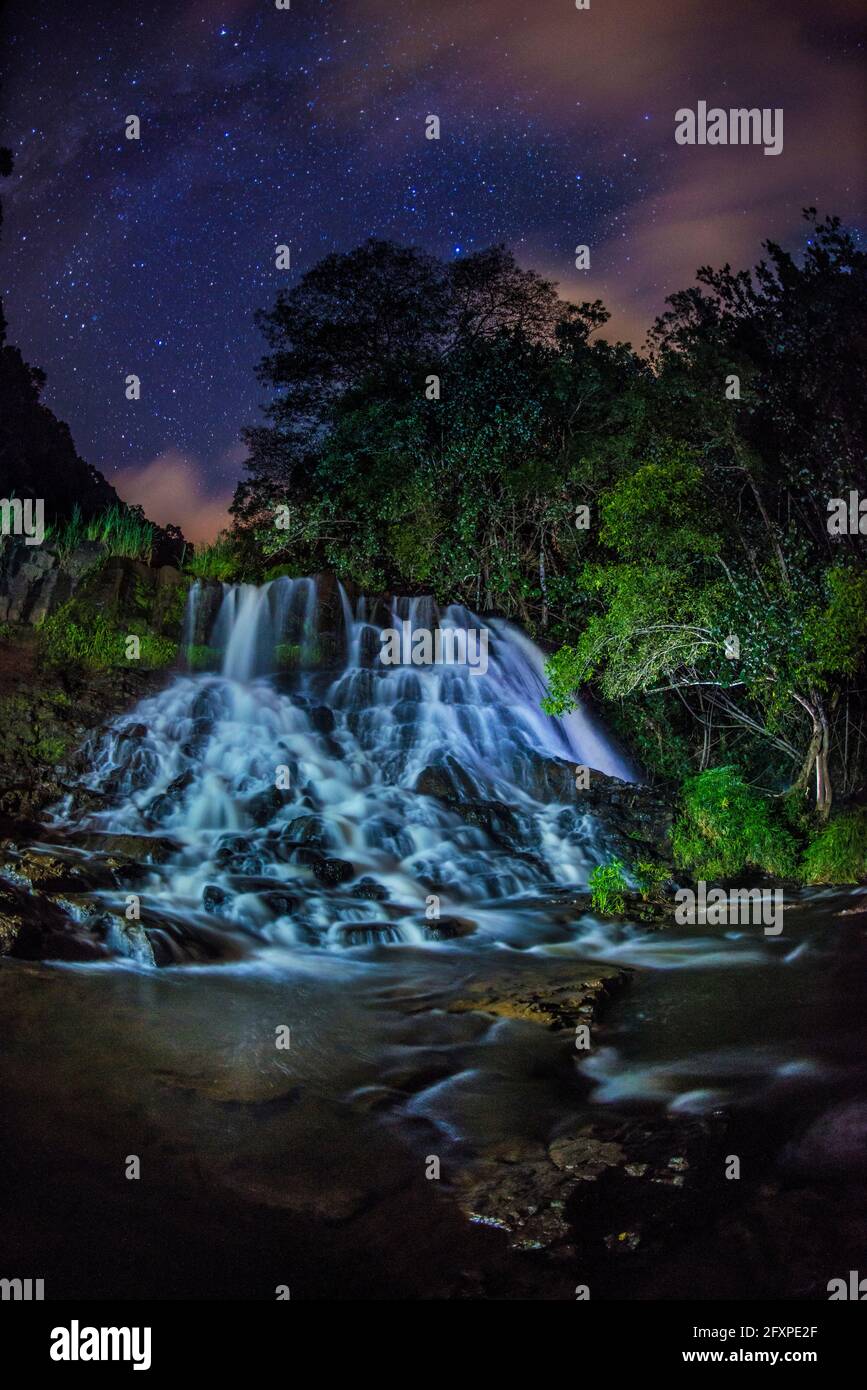 Beautiful Waterfalls At Night