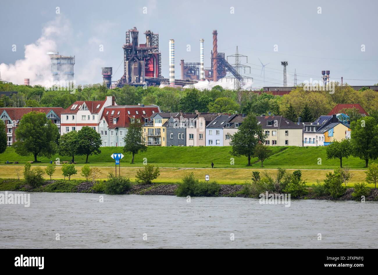 Duisburg, North Rhine-Westphalia, Germany - Urban landscape in the Ruhr ...