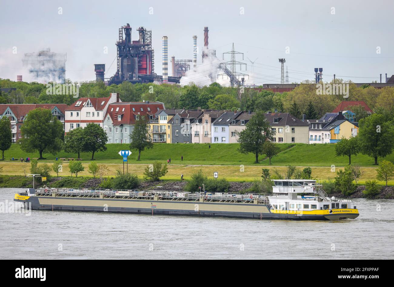 Duisburg, North Rhine-Westphalia, Germany - urban landscape in the Ruhr ...
