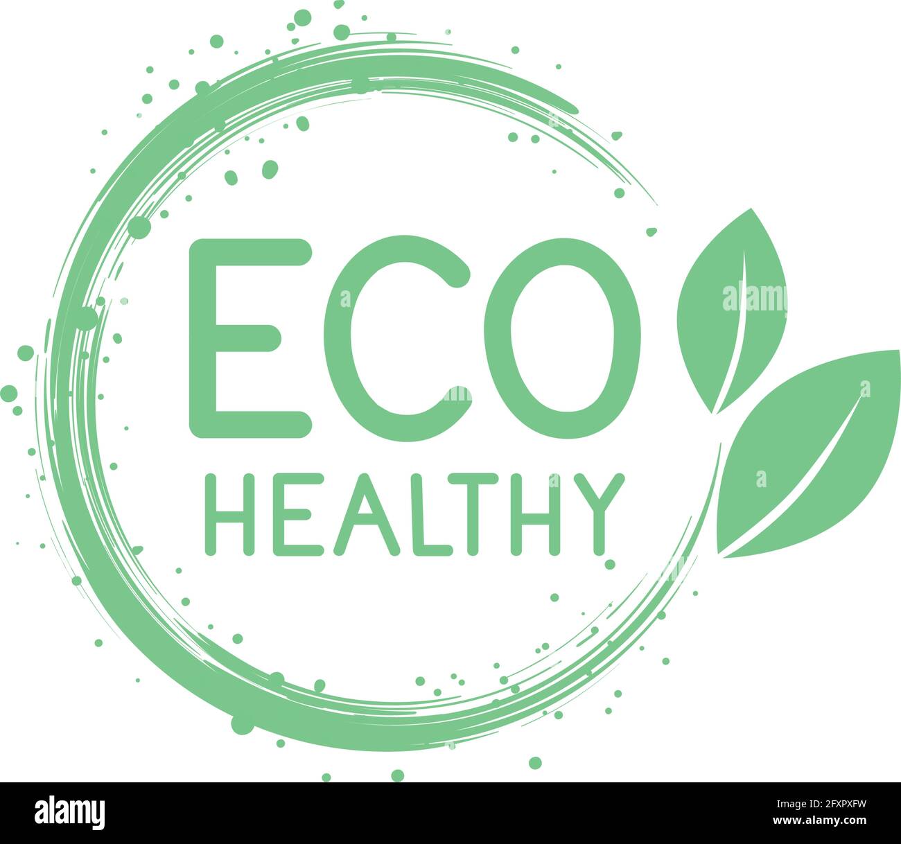 label eco healthy Stock Vector Image & Art - Alamy